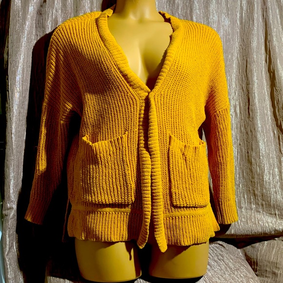 wild fable | Sweaters | Wild Fable Sweater Open Cardigan M Golden ...